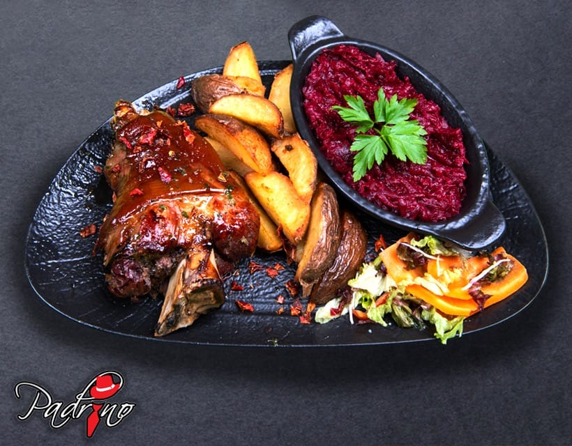 Rasol de porc caramelizat la cuptor cu sfecla rosie si hrean - 700g ...